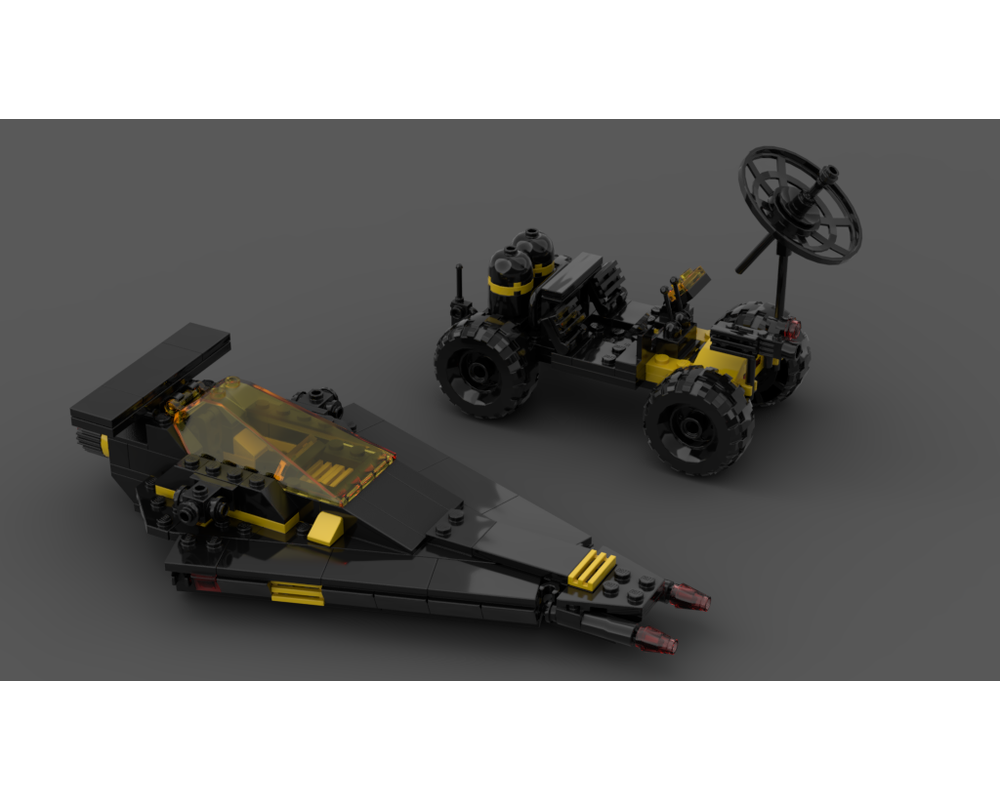Lego Moc Blacktron Patroller And Assault Rover By Watsonlego