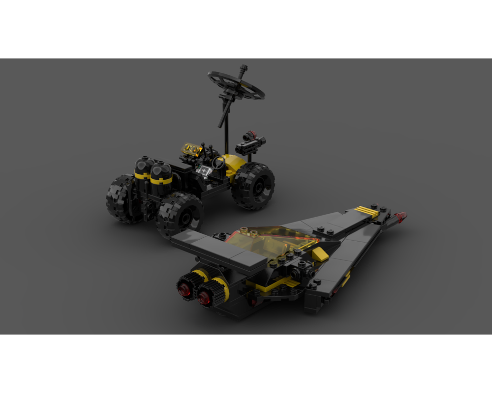 Lego Moc Blacktron Patroller And Assault Rover By Watsonlego