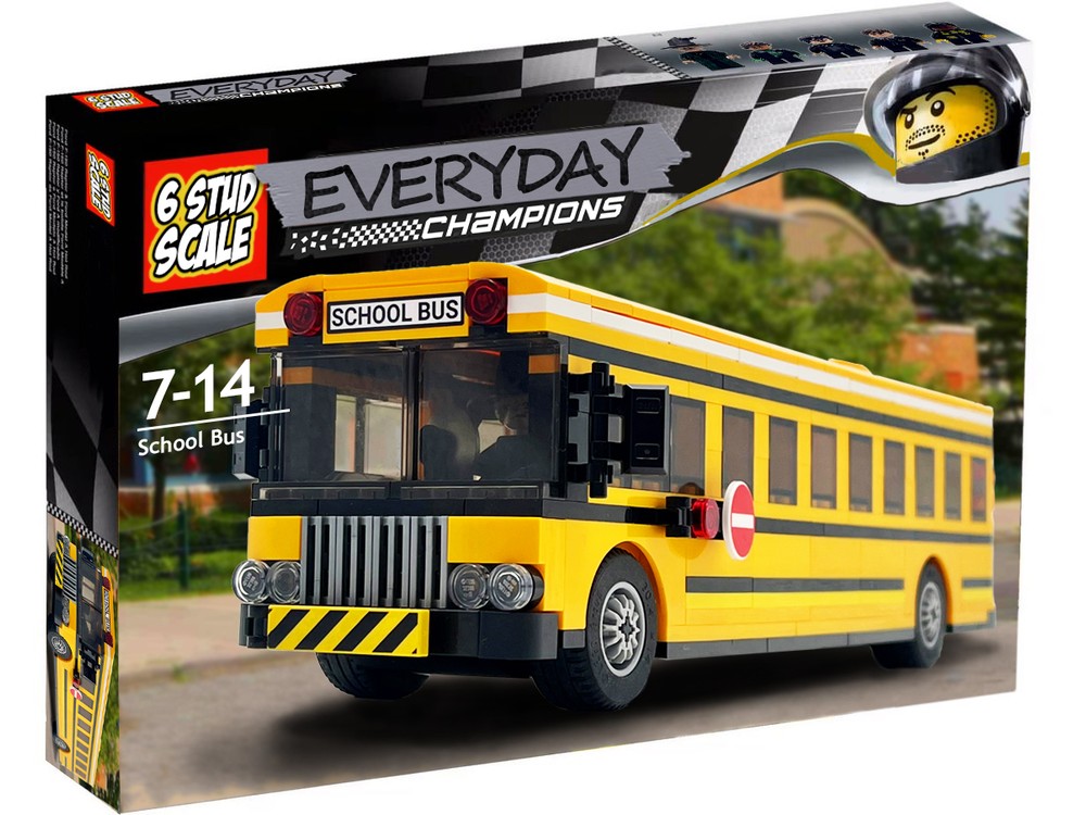 Lego Moc School Bus By Ibrickeditup Rebrickable Build With Lego