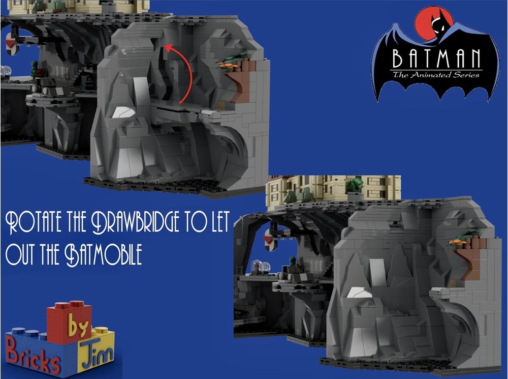 LEGO MOC Micro Batcave and Wayne Manor The Animated Series BTAS by ...