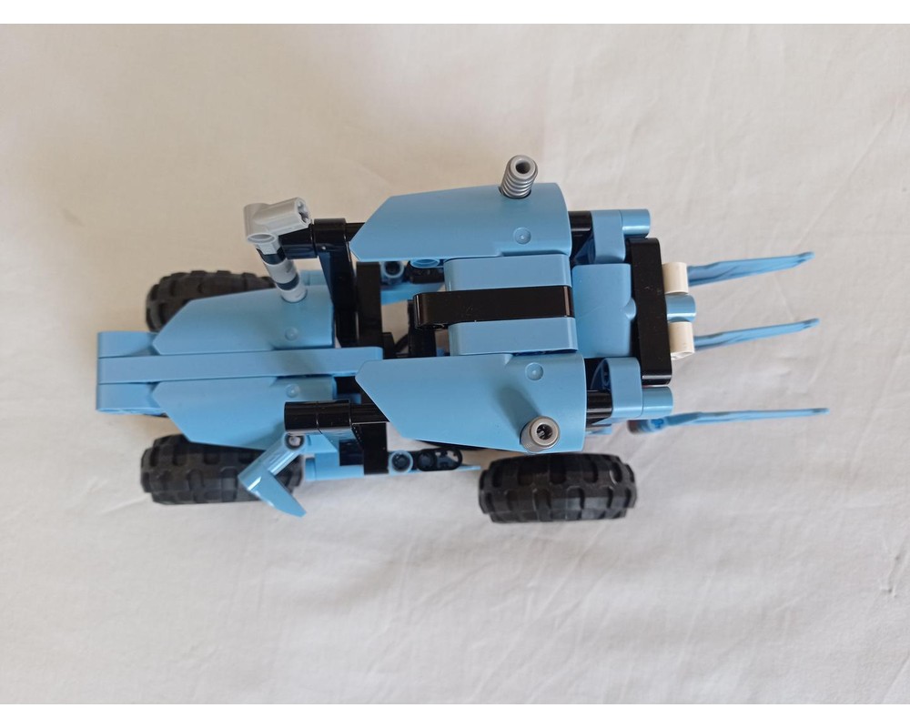 Lego Moc Blue Tractor 42134 Alternative By Erikgs Rebrickable
