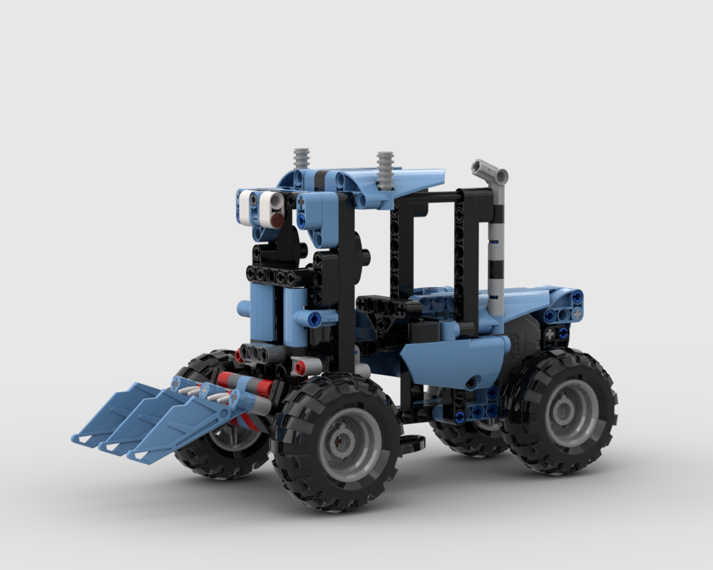 Lego Moc Blue Tractor 42134 Alternative By Erikgs Rebrickable