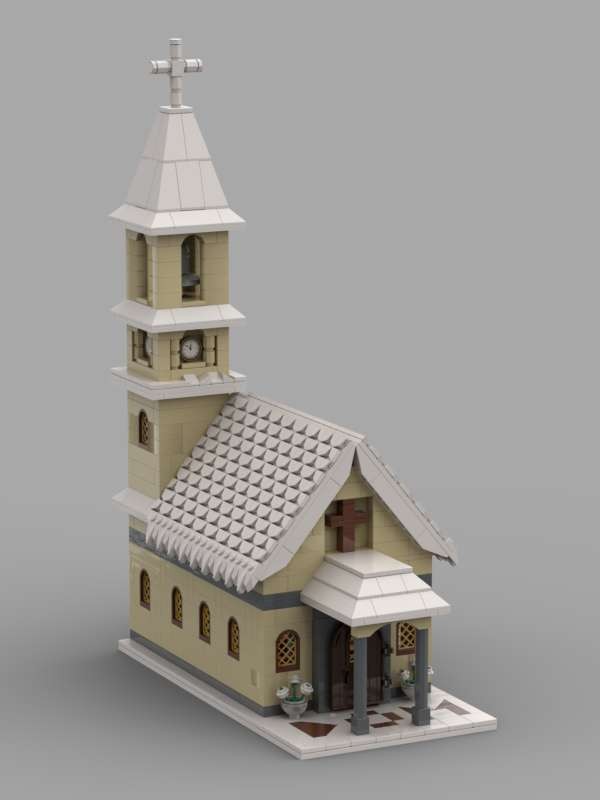 LEGO MOC Church Winter Village 2.0 by rickijam | Rebrickable - Build ...