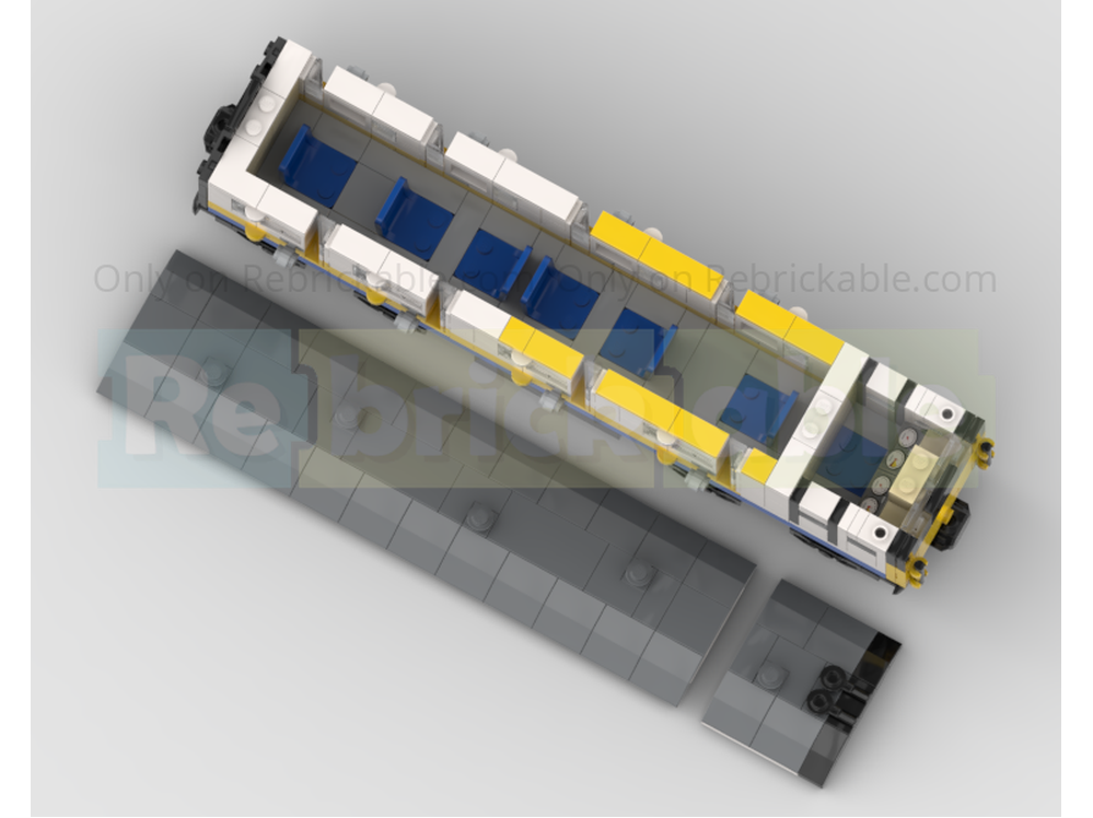 LEGO MOC-137784 Class 205 'Thumper' 2-Carriage DEMU Train by Andy Ps ...