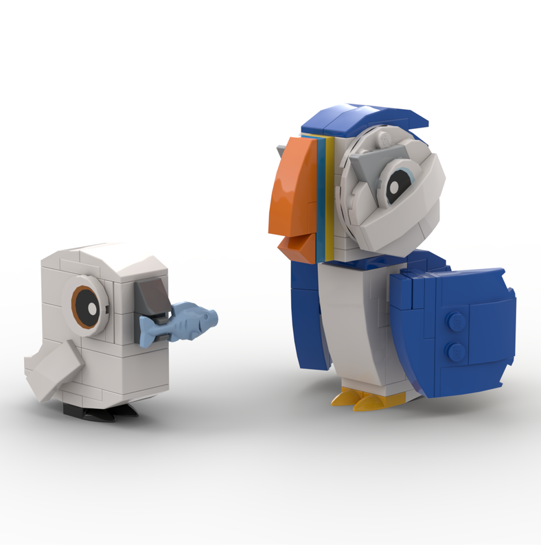 LEGO MOC Puffin Rock - Oona & Baba by TrustyBricks | Rebrickable ...