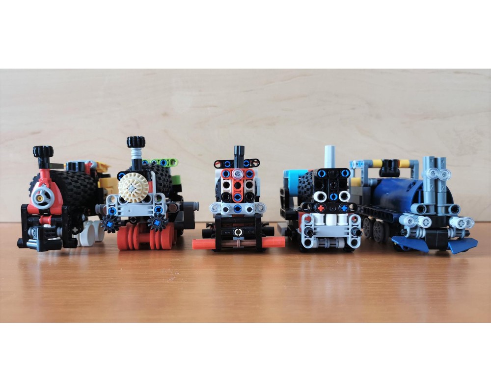 LEGO MOC 5in1 Steam Trains Bundle by kostq | Rebrickable - Build with LEGO
