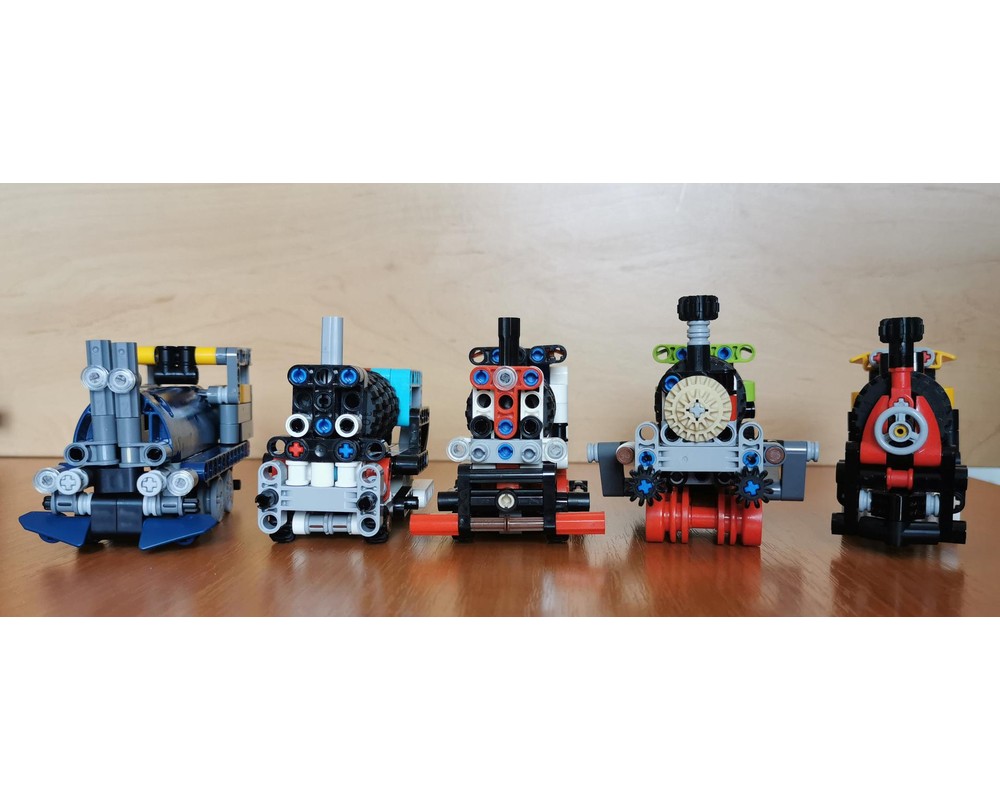 LEGO MOC 5in1 Steam Trains Bundle by kostq | Rebrickable - Build with LEGO