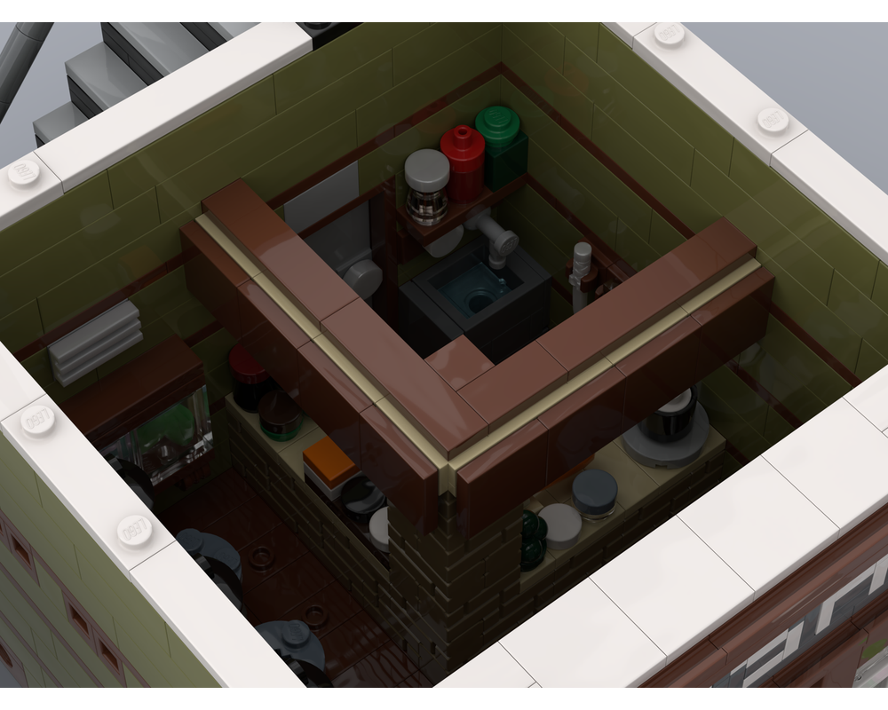 LEGO MOC Sushi Bar - Modular Building by Fenolly | Rebrickable - Build ...