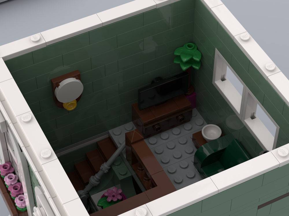 Lego Moc Sushi Bar Modular Building By Fenolly Rebrickable Build