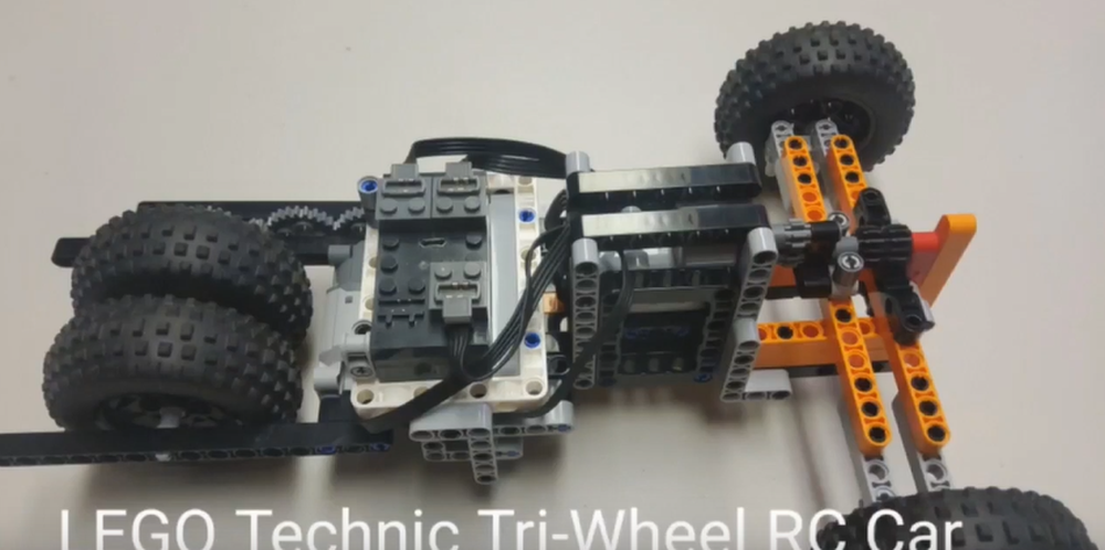 LEGO MOC Tri-Wheel RC Car by TheAlternateBuilds | Rebrickable - Build ...