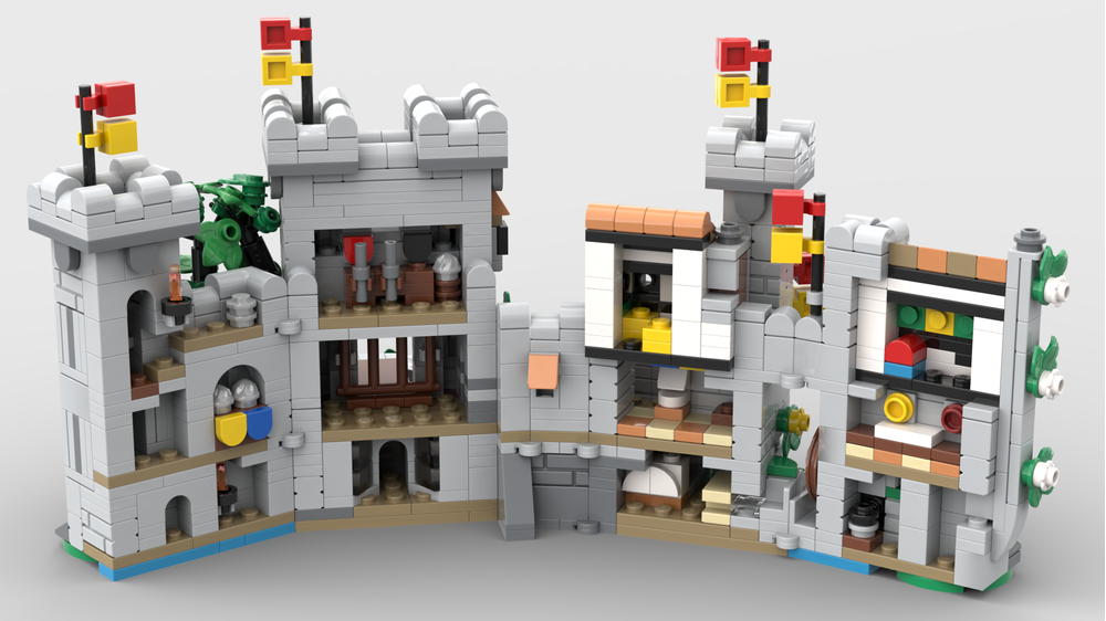 Lego Moc Mini 10305 Lion Knights Castle By Christromans Rebrickable