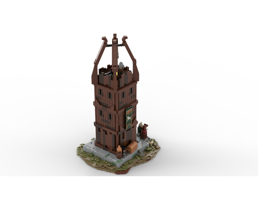 Lego Moc Rohan Watchtower Middle Earth By Legatoflegion Rebrickable
