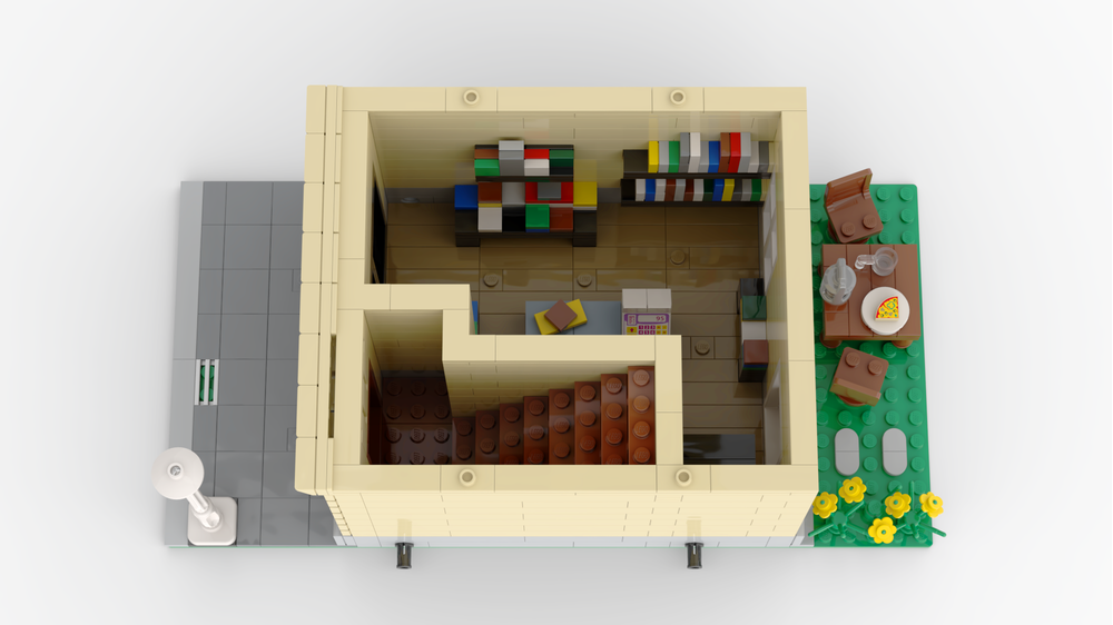 Lego Moc Modular Parisian Apartment Building By Creable Rebrickable