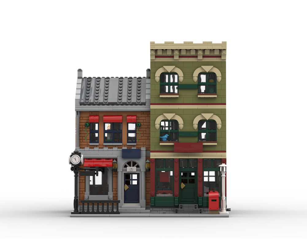 LEGO MOC Main Street Modular by Noobricks | Rebrickable - Build with LEGO