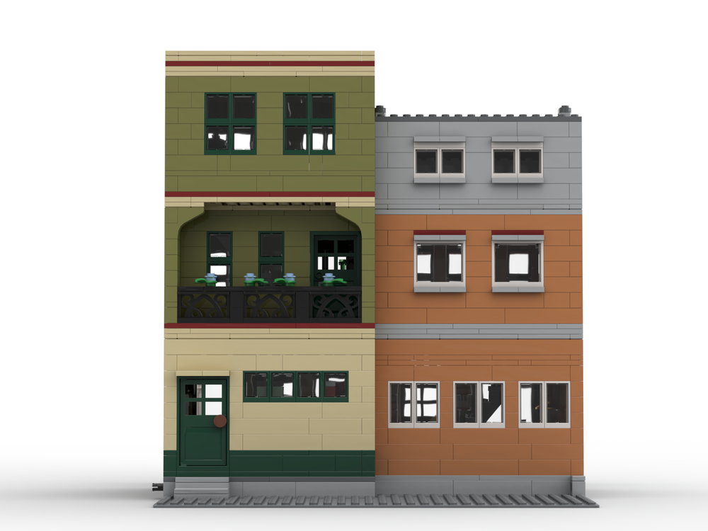 Lego Moc Main Street Modular By Noobricks Rebrickable Build With Lego