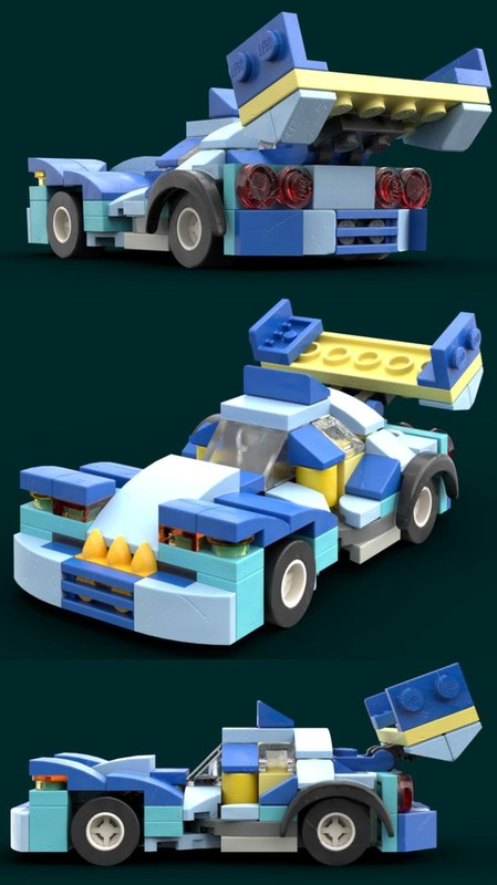 LEGO MOC Race Car KZ001 by SergoTheCreator | Rebrickable - Build with LEGO