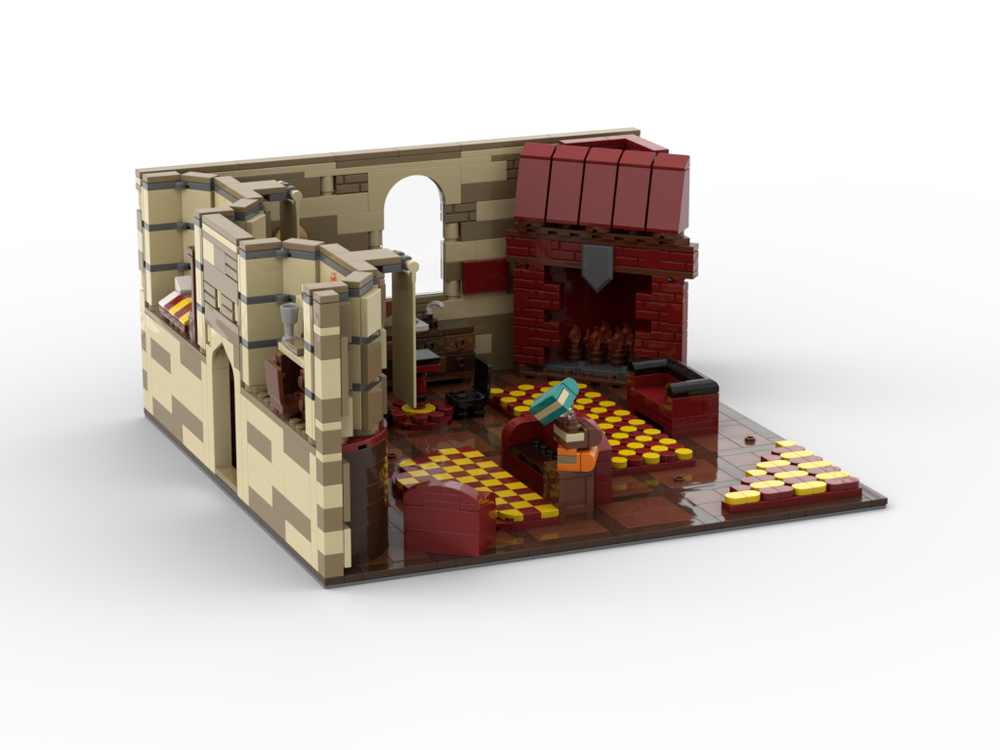 Lego Moc Wizard Castle Common Room 1 By Tponthieux Rebrickable