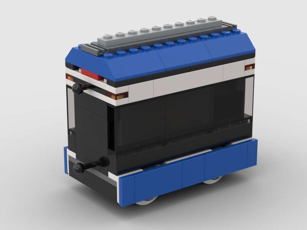LEGO MOC 8404 Public Transport Tram Passenger Car MOD by BrickBuilder73 ...