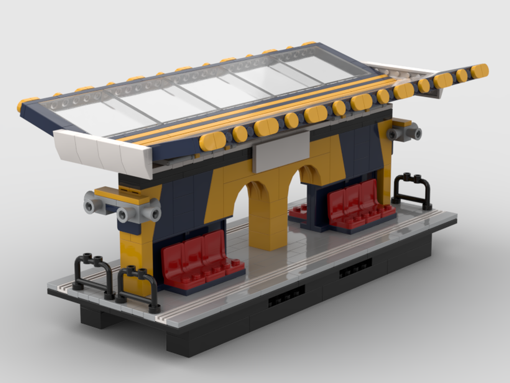 LEGO MOC Train stop by przemoe | Rebrickable - Build with LEGO