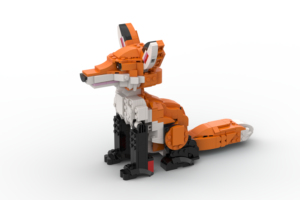 LEGO MOC 31129 Sitting Fox Cub by Nequmodiva | Rebrickable - Build with ...