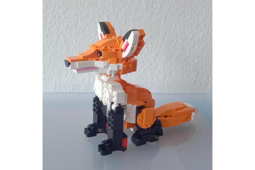 Lego Moc 31129 Sitting Fox Cub By Nequmodiva Rebrickable Build With
