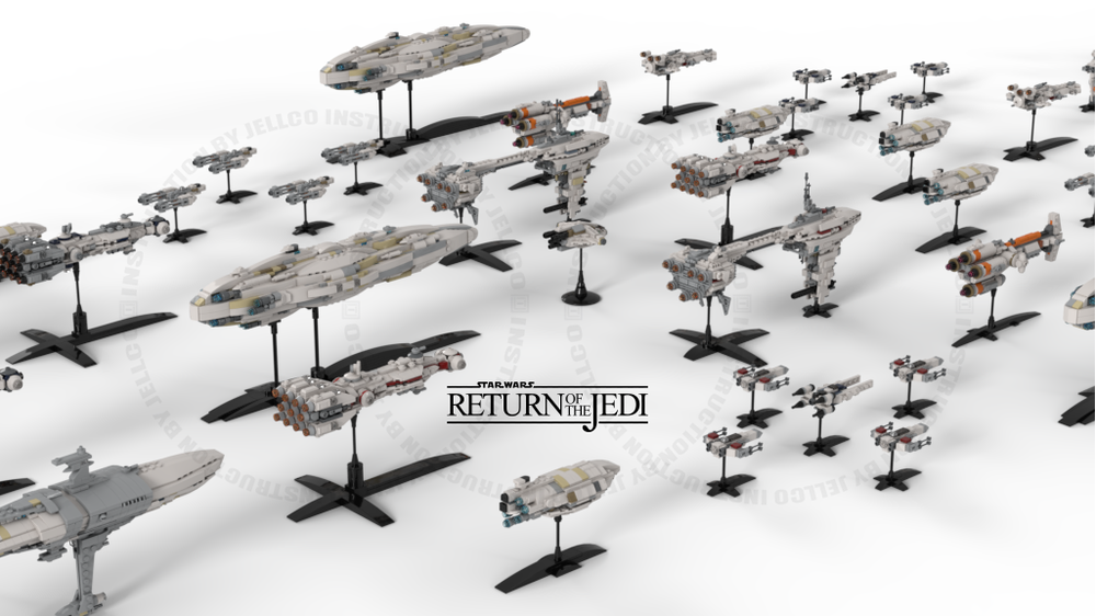 Lego Moc Medium Size Mc 80 Home One Type Star Cruiser Episode Vi By