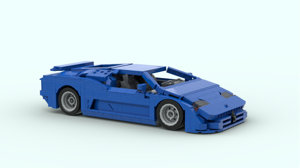 Lego Moc Bugatti Eb110 By Giganbrick Rebrickable Build With Lego
