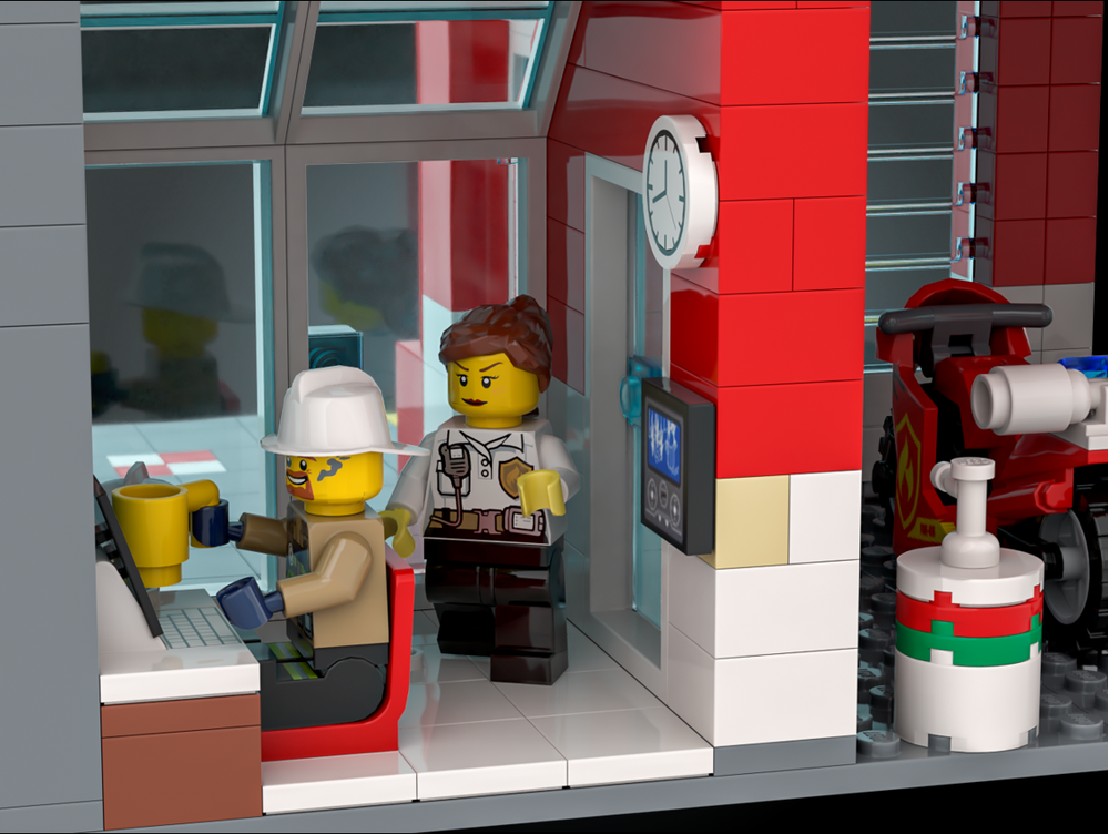 LEGO MOC Lego City Fire Station by brickingfromhome | Rebrickable ...