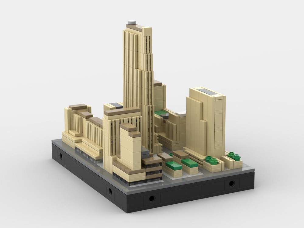 LEGO MOC Rockefeller Center - NYC by Taters | Rebrickable - Build with LEGO
