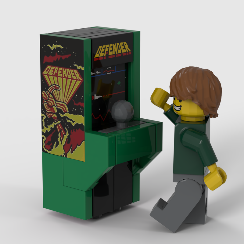 LEGO MOC Arcade "Defender" upright cabinet by Ptchnk | Rebrickable ...