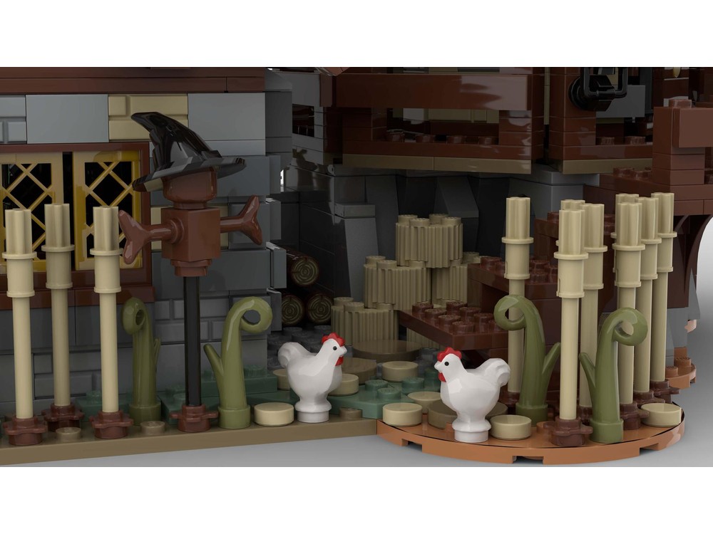 Lego Moc Medieval Windmill By Baylon0613 Rebrickable Build With Lego