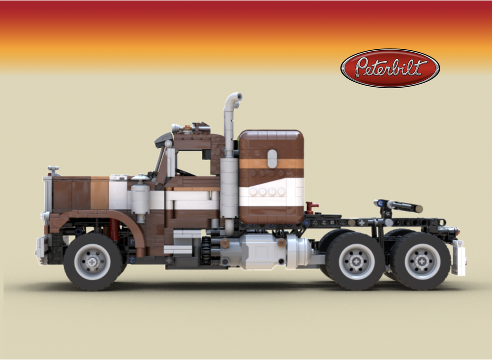 LEGO MOC Peterbilt 359 Semi Truck by Mani91 | Rebrickable - Build with LEGO