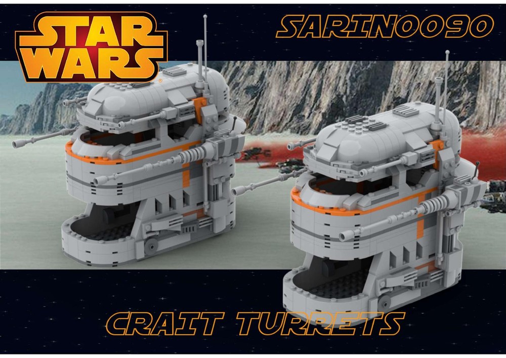 LEGO MOC SW - Crait Turrets by Sarinoo90 | Rebrickable - Build with LEGO