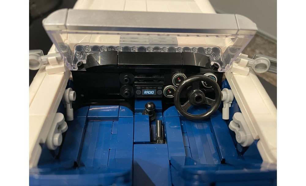 LEGO MOC MG B Roadster White with blue interior by Tangram ...