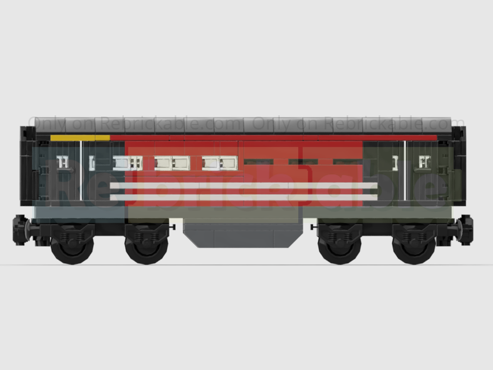 LEGO MOC-138258 Rake Of 4 MK3 Carriages In Classic Virgin Trains Livery ...