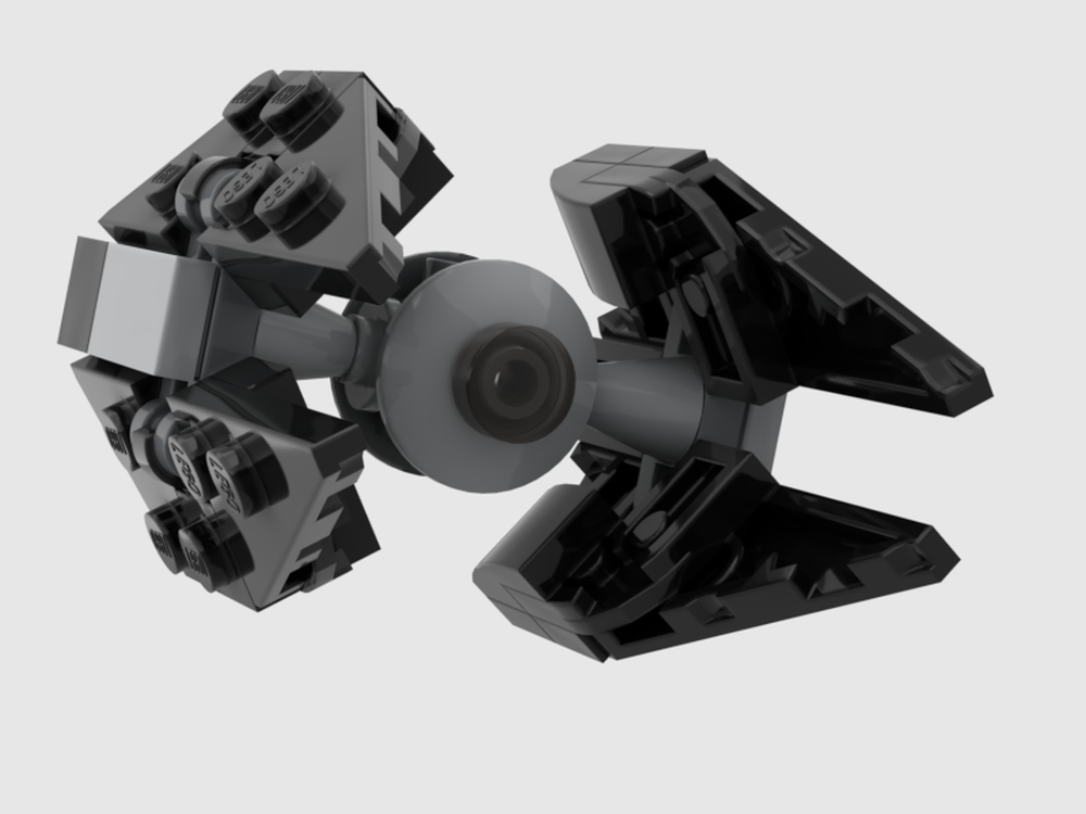 LEGO MOC micro scale TIE interceptor by Lego_things_and_stuff ...