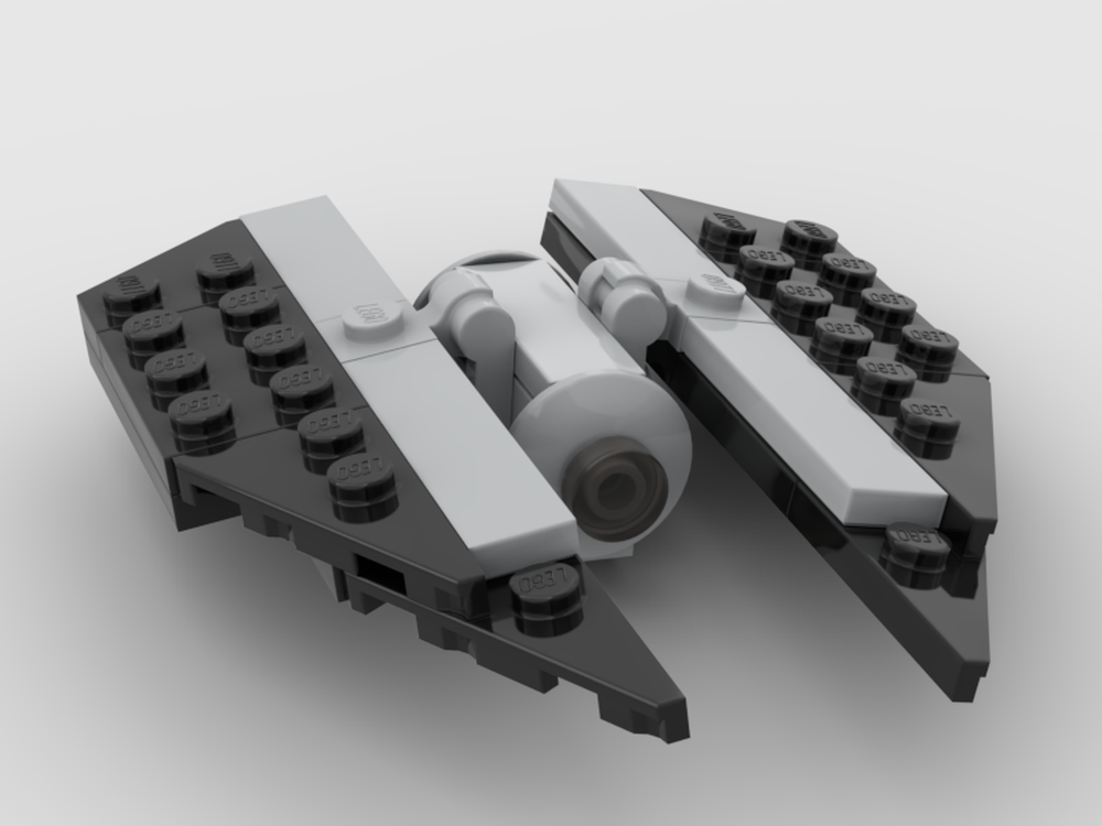 LEGO MOC micro scale TIE striker by Lego_things_and_stuff | Rebrickable ...