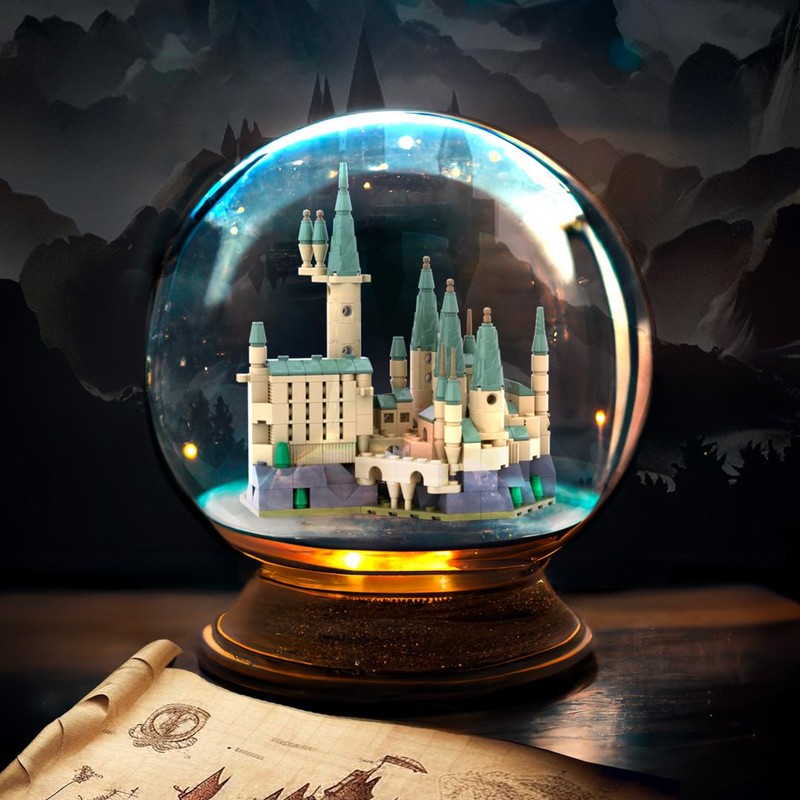 LEGO MOC Wizarding School Castle Microscale by djmouka | Rebrickable ...