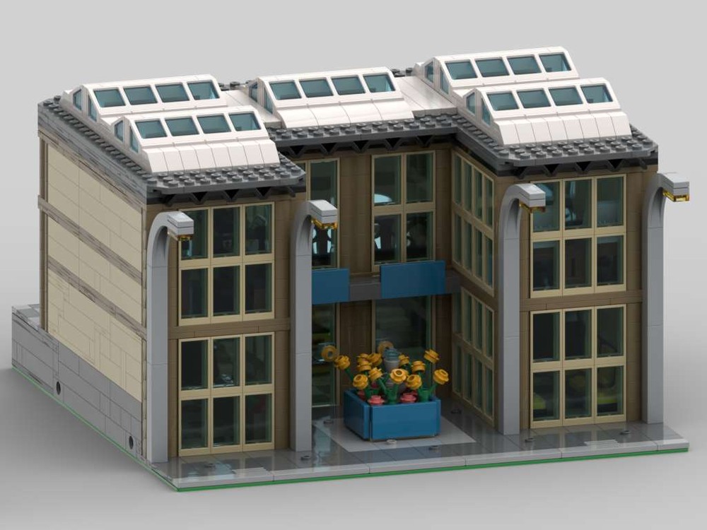 LEGO MOC Modular Train Station by LeFisch | Rebrickable - Build with LEGO