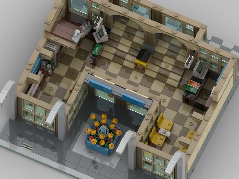LEGO MOC Modular Train Station by LeFisch | Rebrickable - Build with LEGO