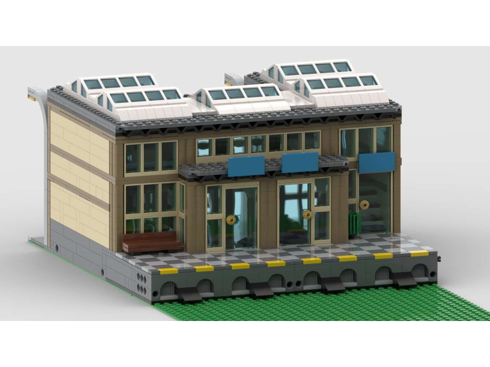 LEGO MOC Modular Train Station by LeFisch | Rebrickable - Build with LEGO