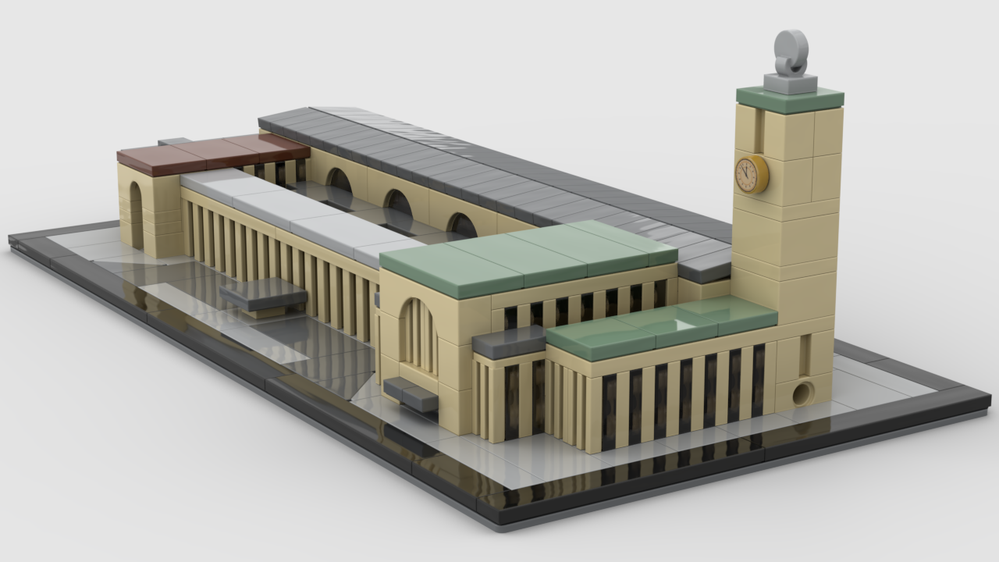 LEGO MOC Stuttgart Hauptbahnhof by Rauy | Rebrickable - Build with LEGO