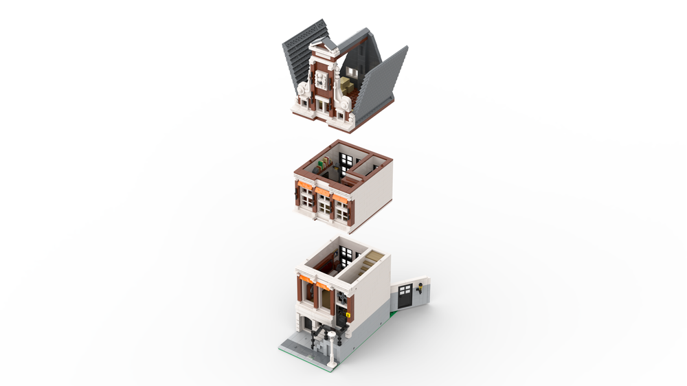 Lego Moc Amsterdam Oude Turfmarkt Modular Building By Creable
