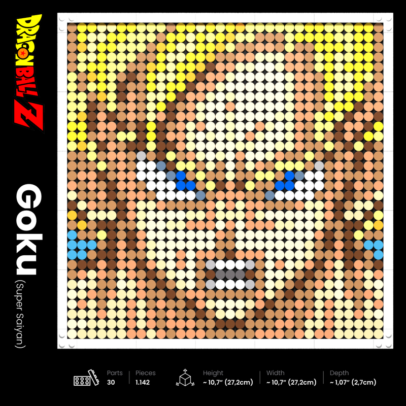 LEGO MOC [LEGO Art] Dragon Ball // Goku (Super Saiyan) by mosaicgram ...