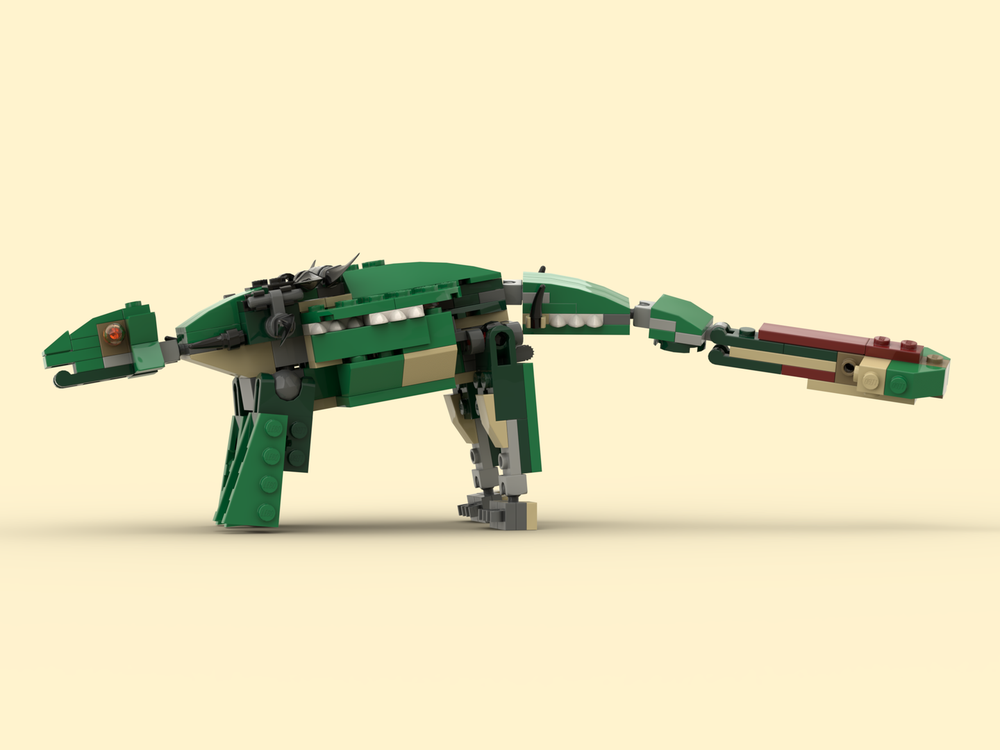 Lego Moc 31058 Ankylosaurid Wide Version By Ambrosino Rebrickable