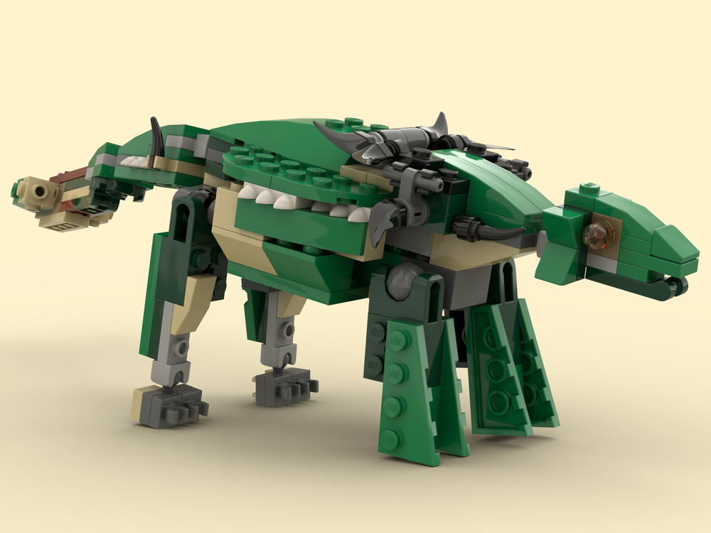 Lego Moc 31058 Ankylosaurid Wide Version By Ambrosino Rebrickable
