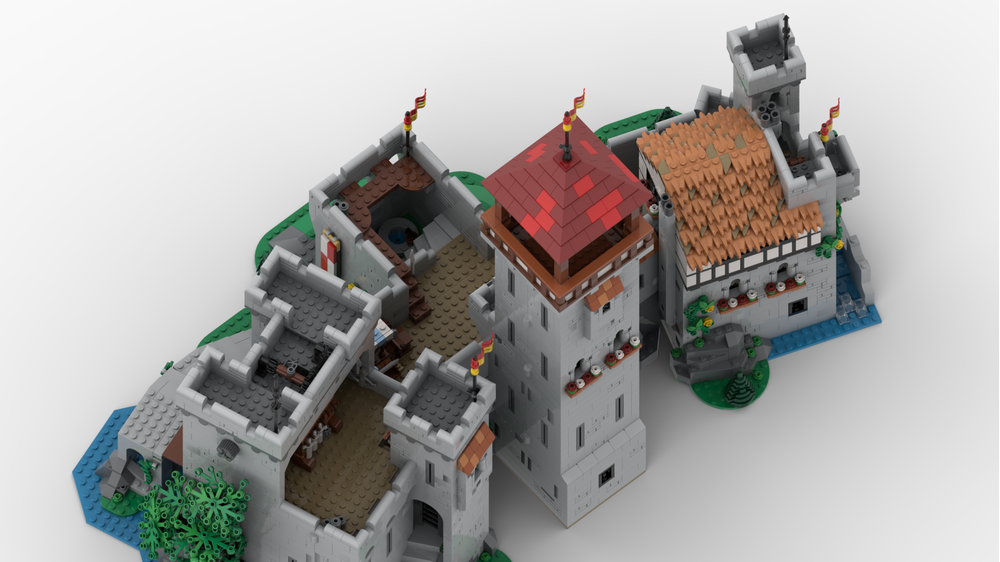 Lego Moc Lion Knights Castle Keep Expansion By Lcas89 Rebrickable