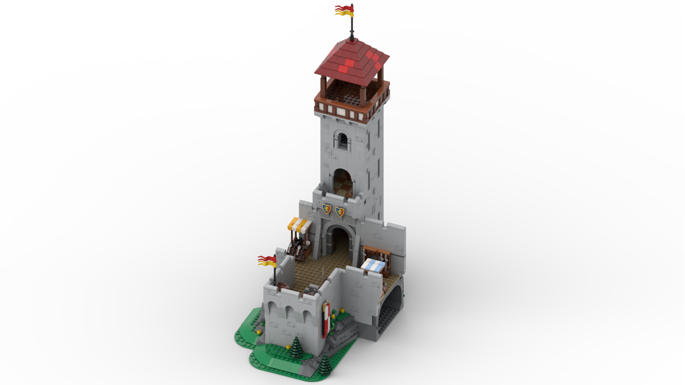 Lego Moc Lion Knights Castle Keep Expansion By Lcas89 Rebrickable