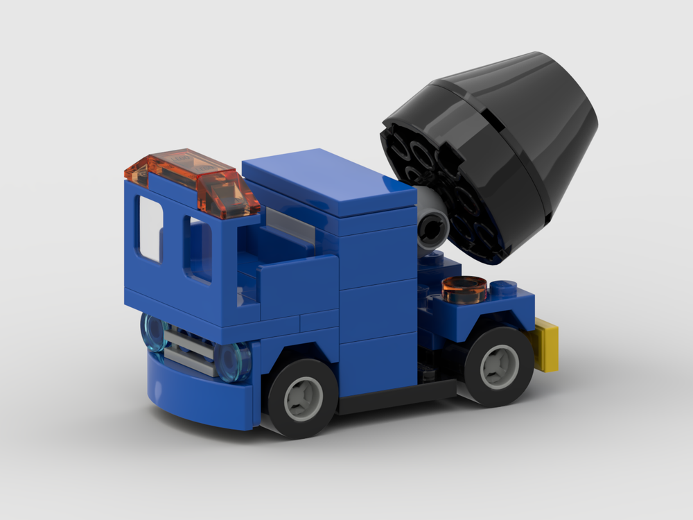 LEGO MOC Small Concrete Mixer by P4tp4t | Rebrickable - Build with LEGO