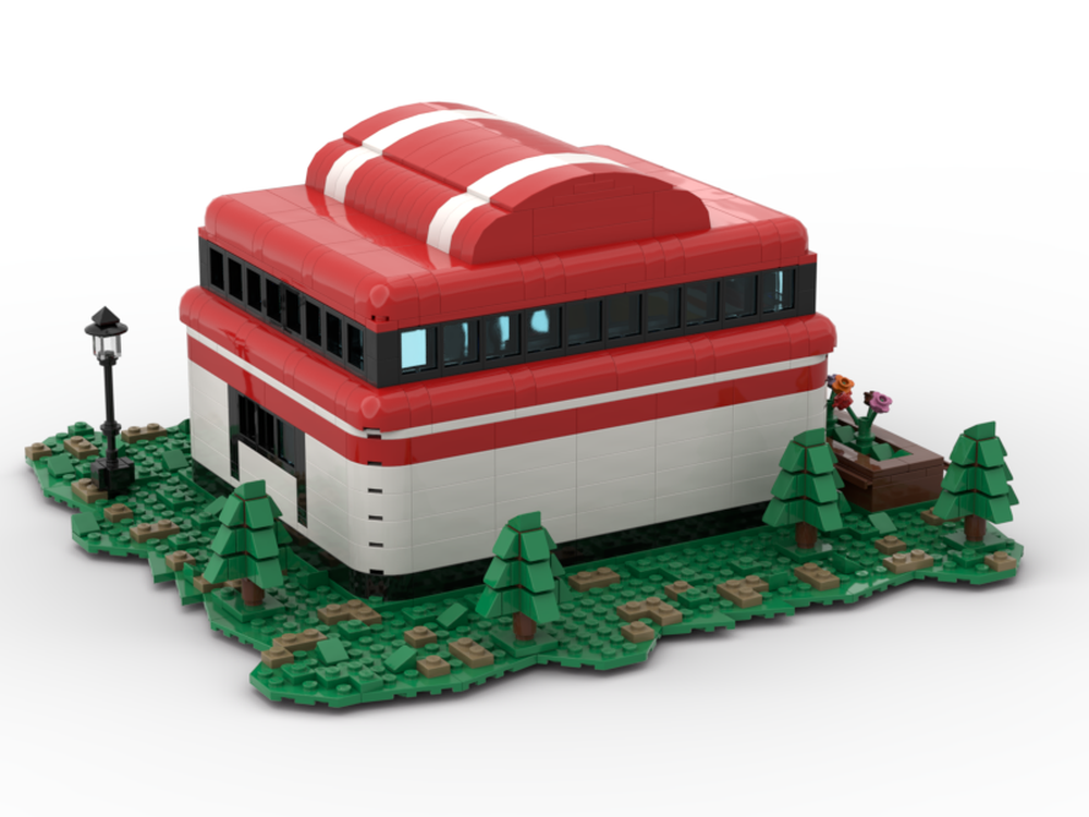 Lego Moc Pokemon Center By Jedi Plb Rebrickable Build With Lego